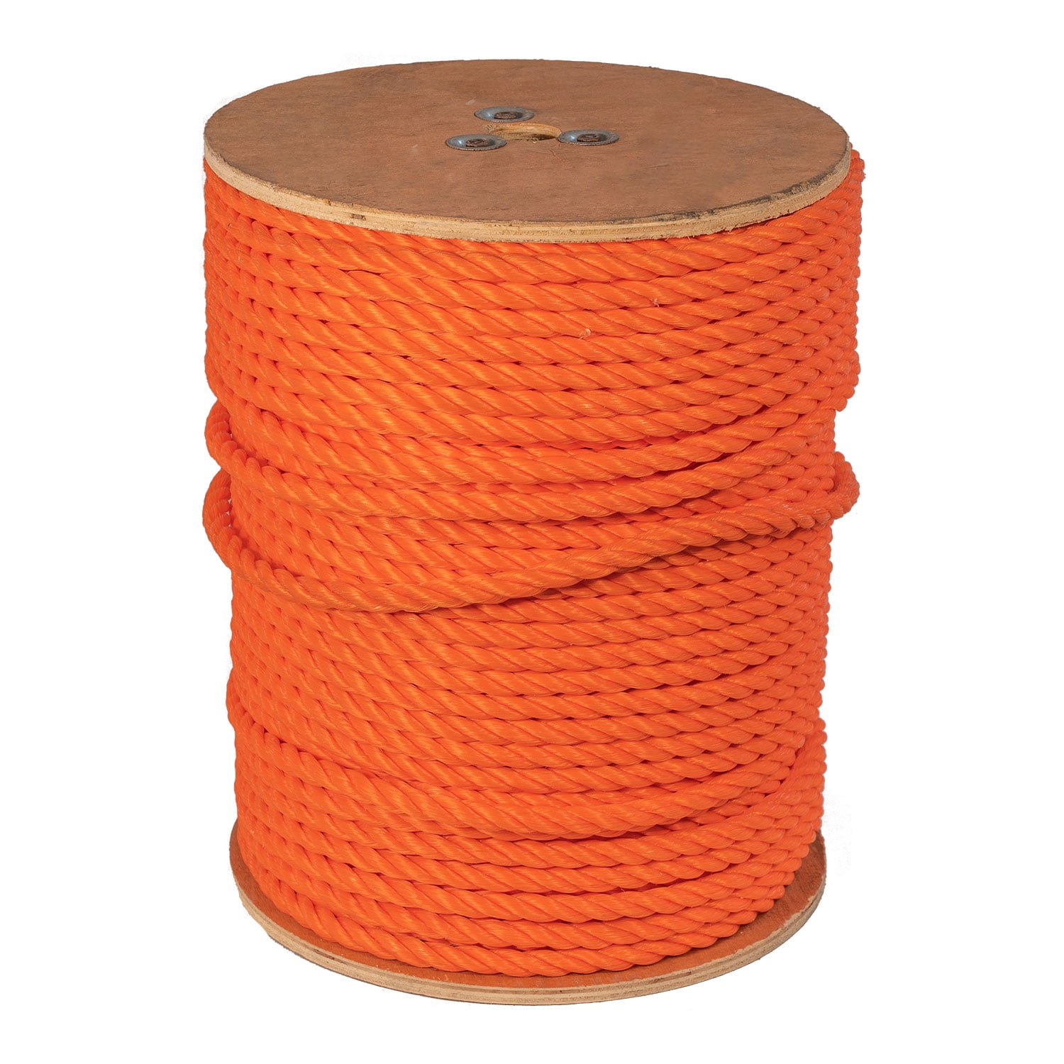 ATERET Twisted 3-Strand Orange Polypropylene Rope Monofilament I 1/2" x ...
