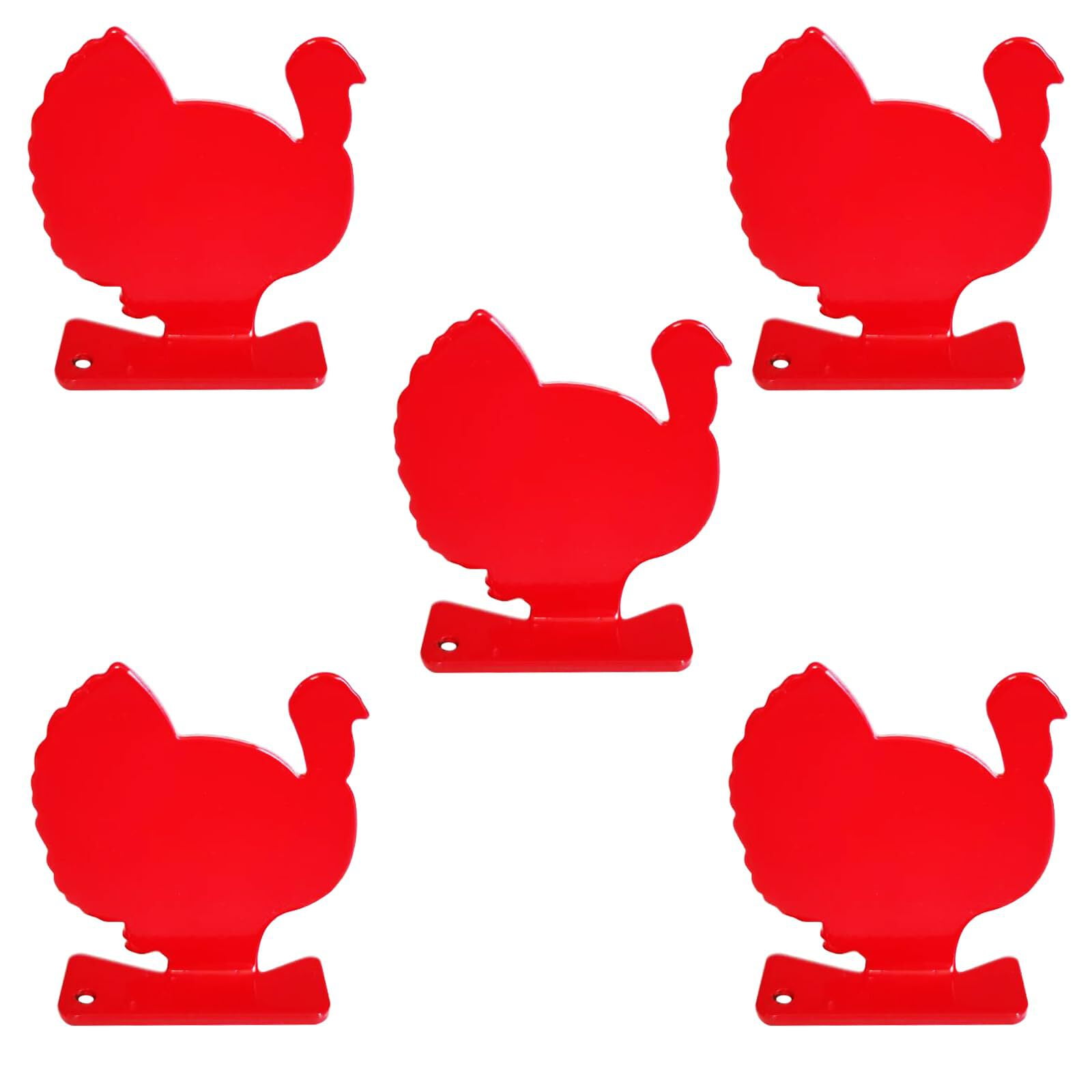 ATFLBOX 5 Pcs Air Gun Turkey Metal Silhouette Targets for Air Rifles ...