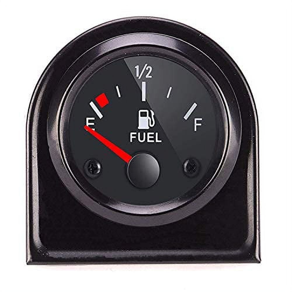 ATFWEL Fuel Level Gauge,2" 52mm E-1/2-F Pointer Universal Fuel Tank ...