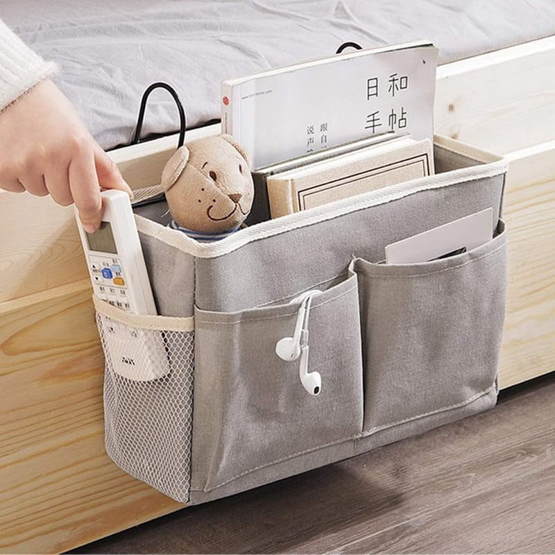 ATHA Pekos Bedside Pocket Organizer Remote Holder for Bed Bedside ...