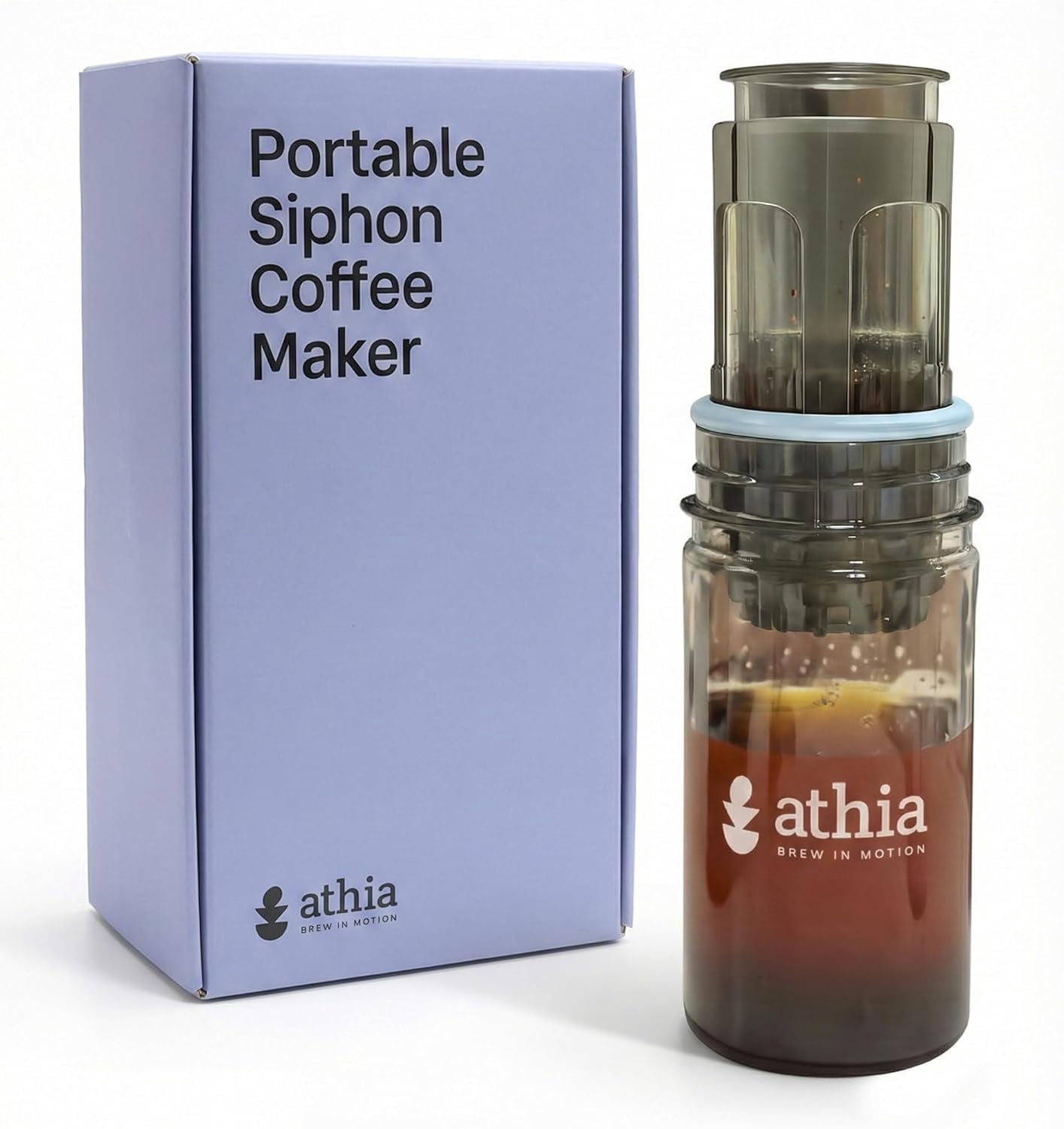 ATHIA Portable Siphon Coffee Maker for Travel & Camping - 4-in-1 Manual ...