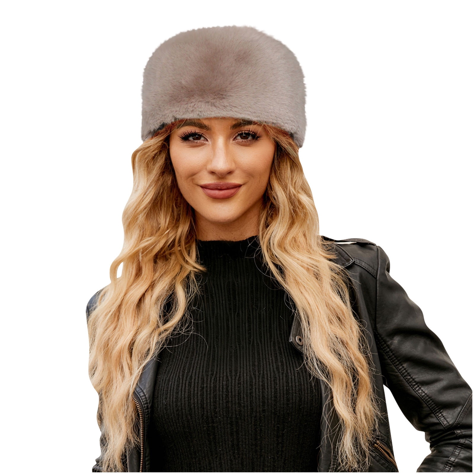 ATHJRT Classic Cossack Hats for Women Fashion Solid Color Headwear ...