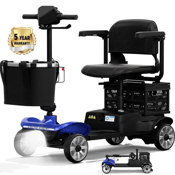 ATHOPE 4 Wheel Mobility Scooter for Seniors, 25 Miles Long Range ...