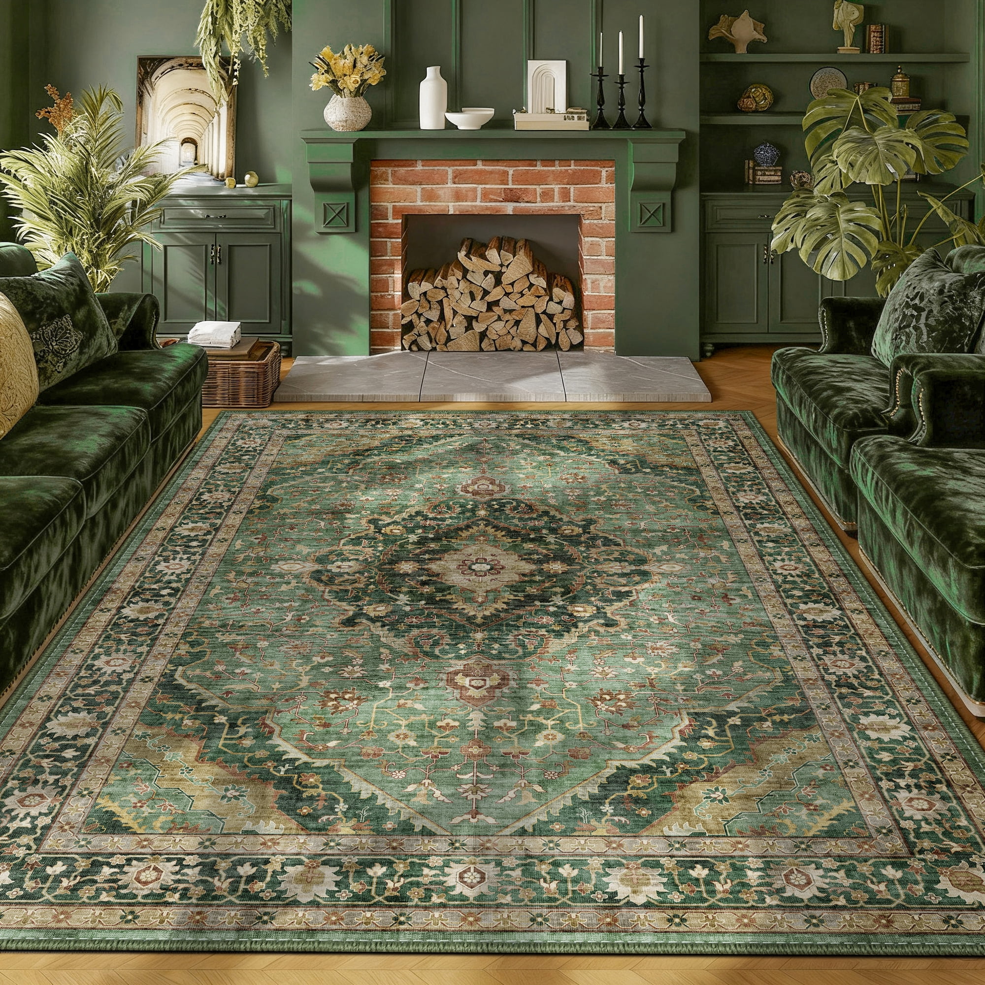 ATHOPE 5x7 Area Rugs for Living Room Bedroom, Washable Soft Rug with ...