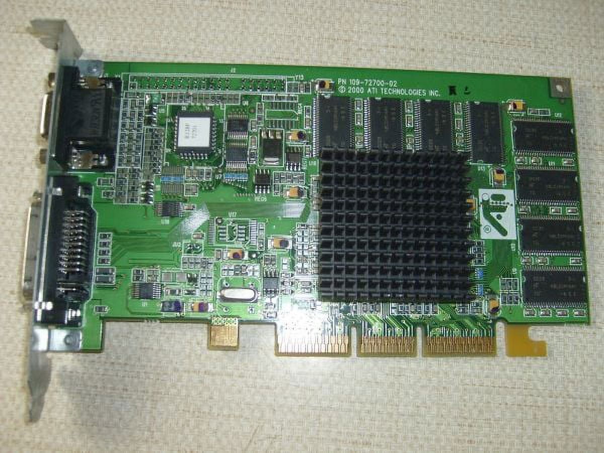 Ati 109-72700-02 graphics rage 128 pro agp video adapter, p/n ...
