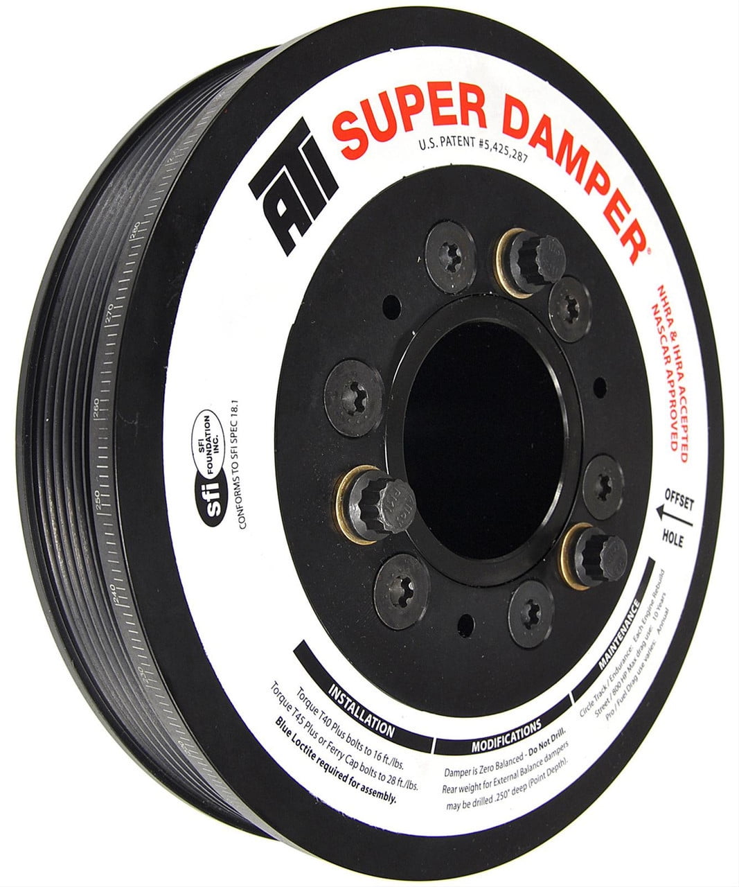 ATI 9186244 Super Damper LS Harmonic Balancer - No AC Pulley - Walmart.com