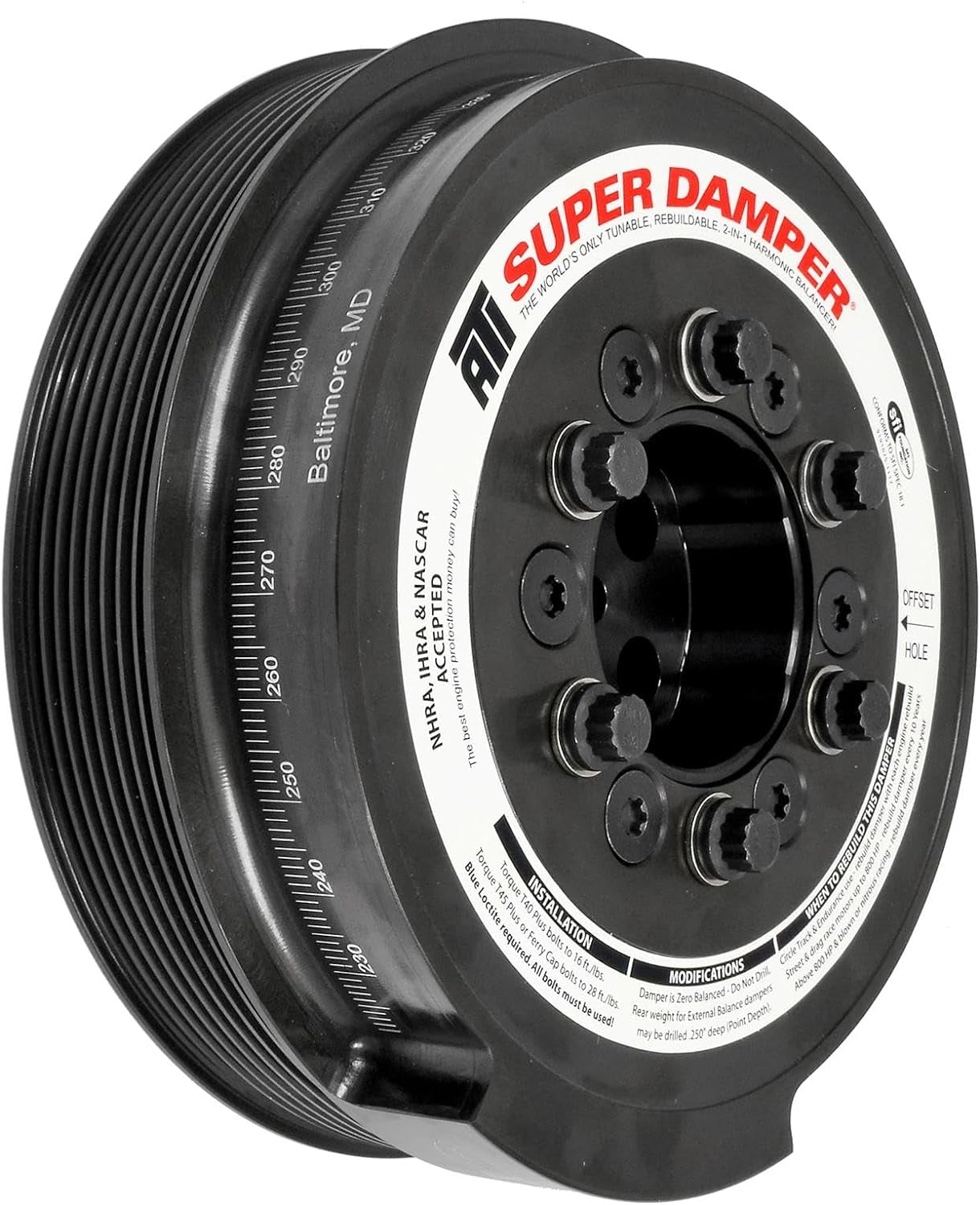 ATI Steel Damper for Ford 6.0 Powerstroke Diesel Engines - 7.95 Inch ...