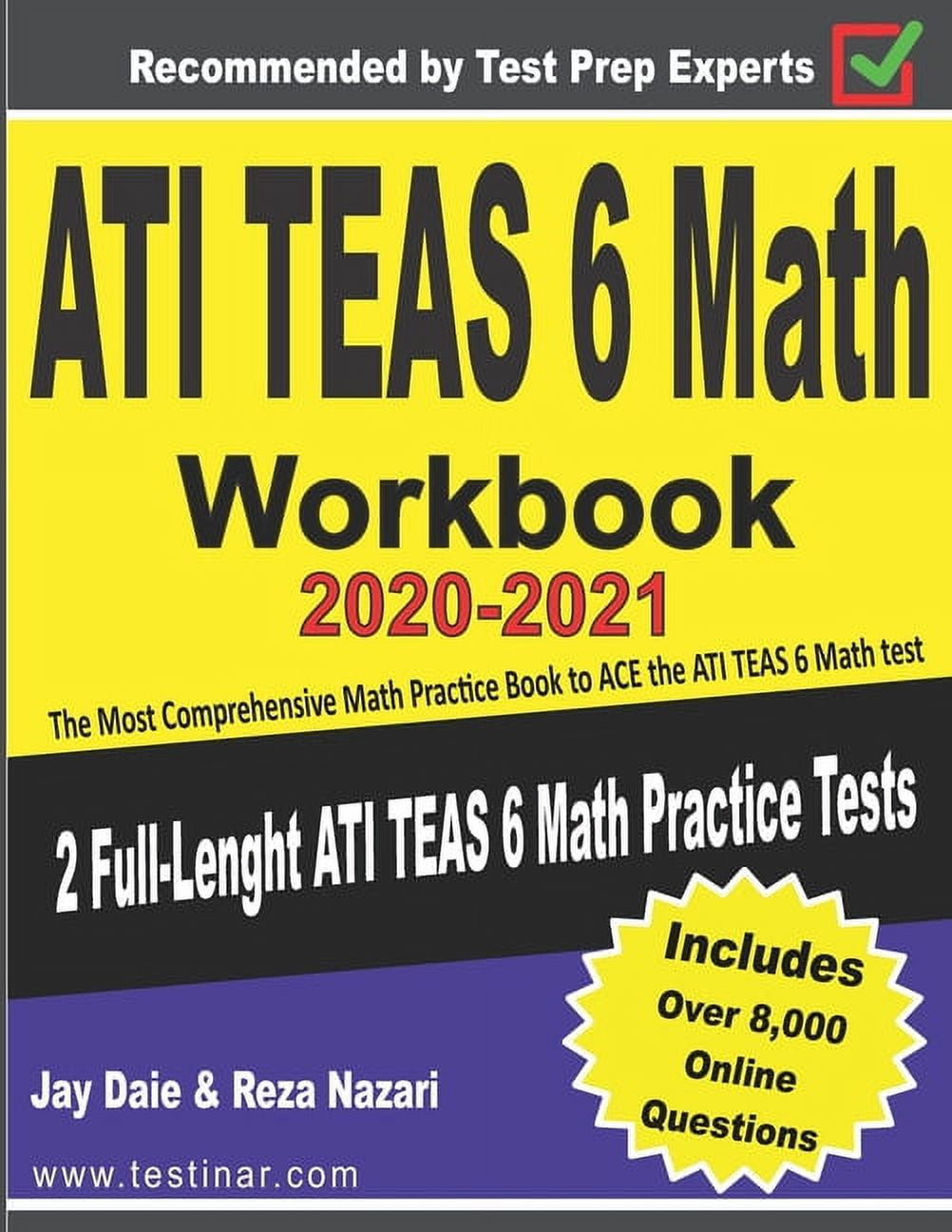 ATI TEAS 6 Math Workbook 2020-2021: The Most Comprehensive Math ...