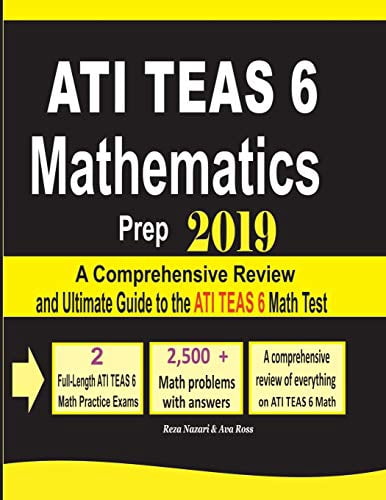 Pre-Owned ATI TEAS 6 Mathematics Prep 2019: A Comprehensive Review and ...