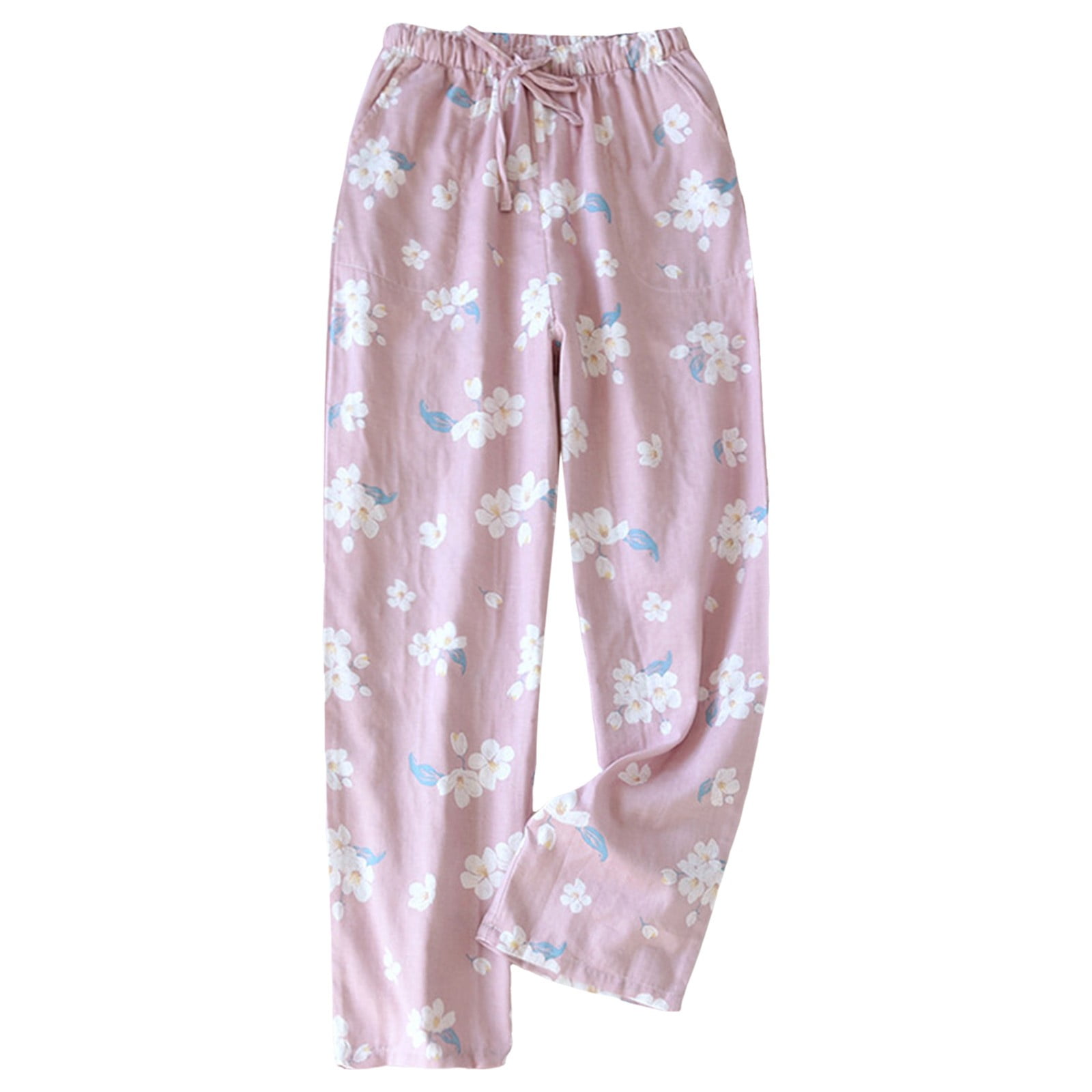 Atienubee Women Loose Pants Palazzo Womens Spring And Autumn Cotton
