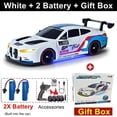 ATJIA 1:24 4WD RC Drift Car with LED Light 2.4G Radio 20KM/H High Speed ...