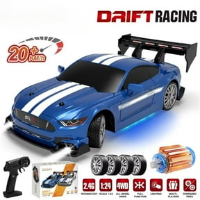 Speed Racers Light Up RC Car with Flashing LED Light - Walmart.com