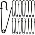 Atjia 3 And 4 Large Safety Pins Pack Of 30 For Clothes Leather Canvas Blankets Crafts Skirts