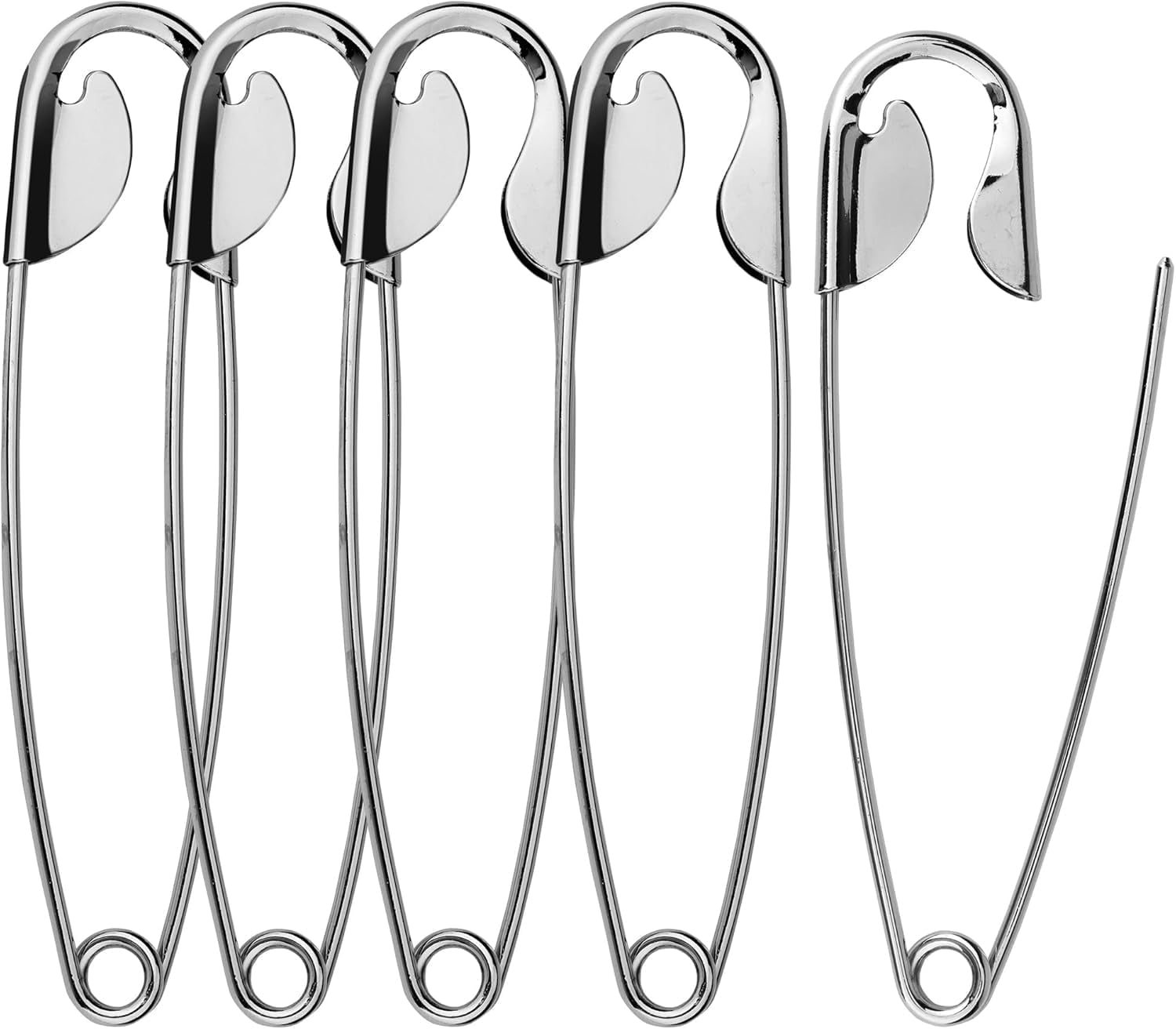 ATJIA 3" and 4" Large Safety Pins Pack of 30 for Clothes Leather Canvas Blankets Crafts Skirts ...