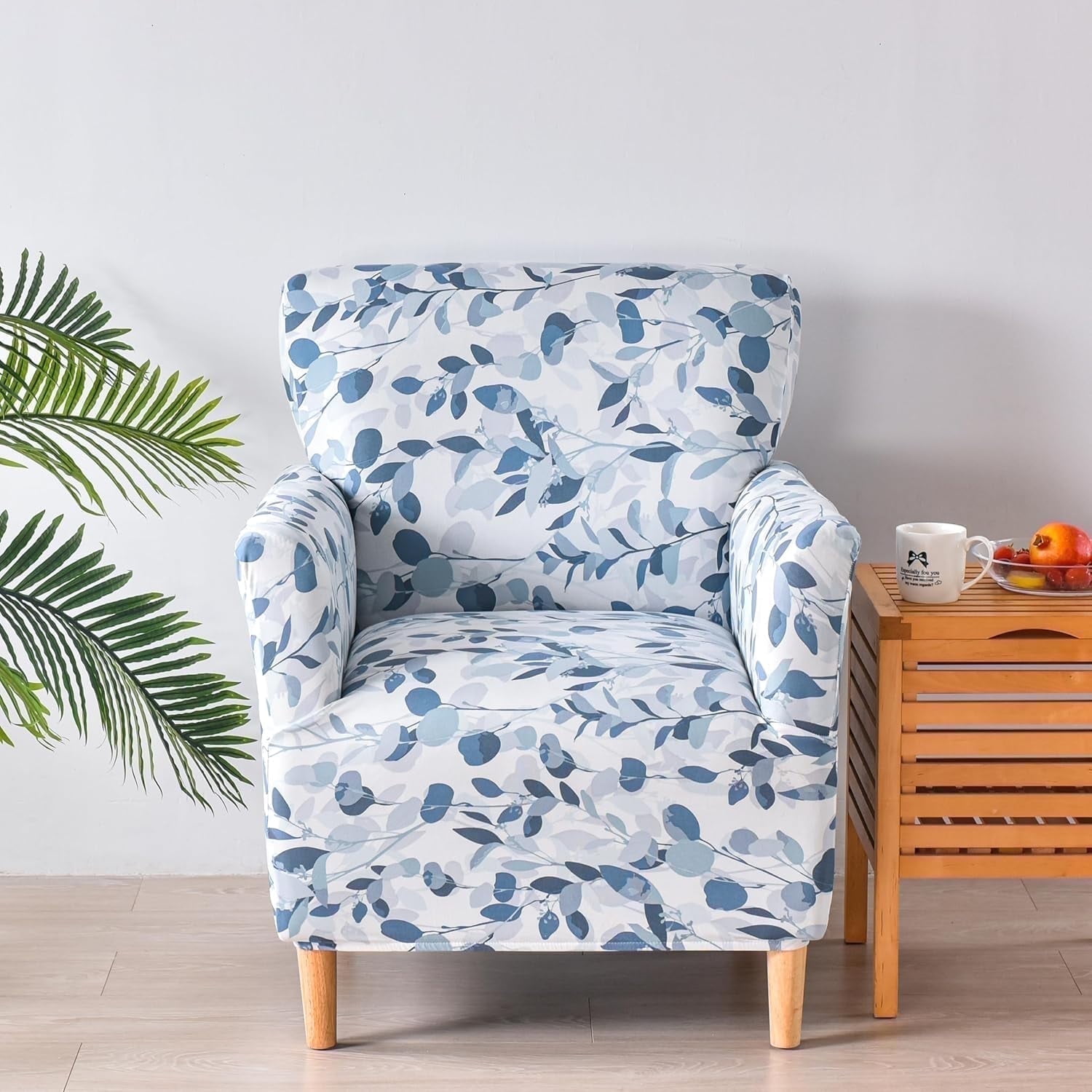 ATJIA Armchair Slipcover 1-Piece Jacquard Accent Chair Covers with Arms ...