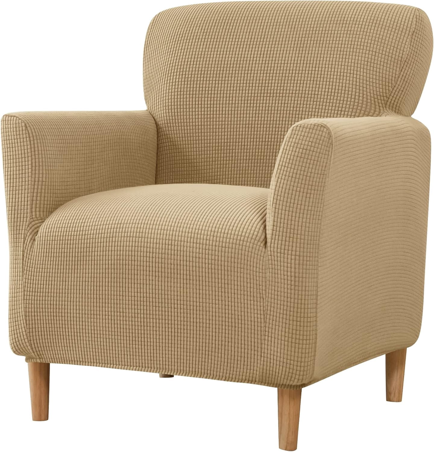 ATJIA Armchair Slipcover 1-Piece Jacquard Accent Chair Covers with Arms ...