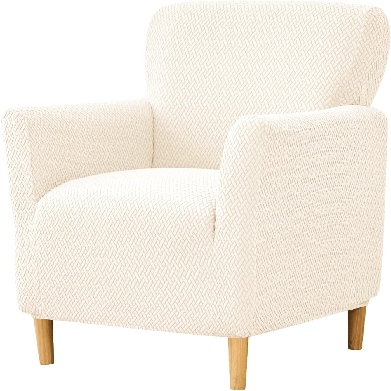 ATJIA Armchair Slipcover 1-Piece Stretch Chair Covers with Arms Printed ...