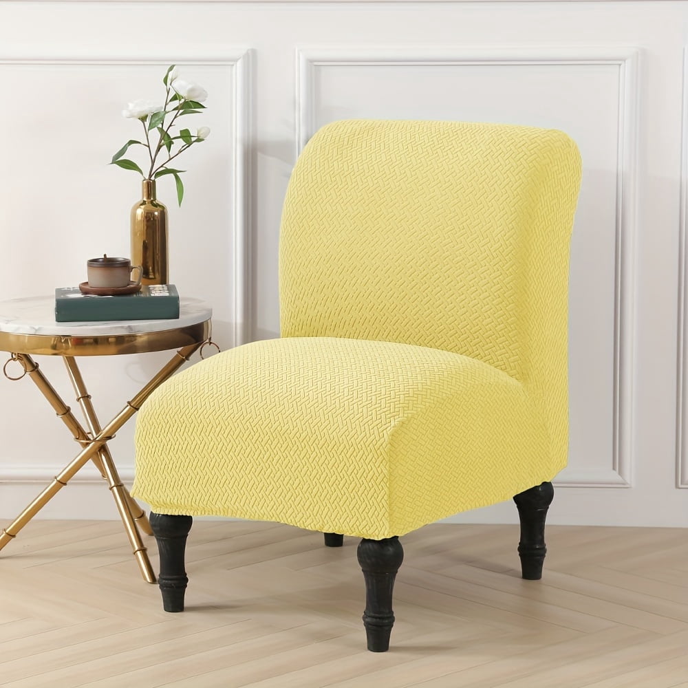ATJIA Armless Accent Chair Cover Stretch Slipper Chair Couch Slipcover ...