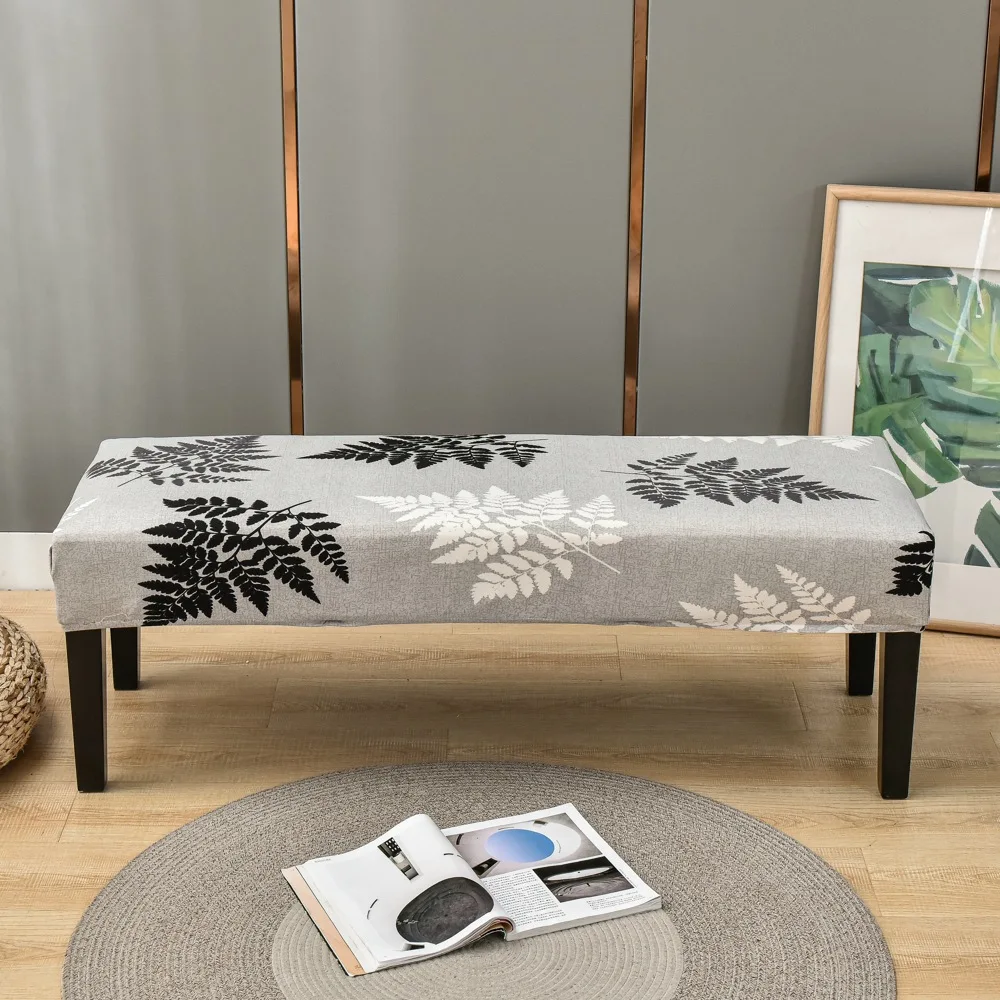ATJIA Chair Cover Dining Bench Cover Removable Bench Slipcover Dining ...