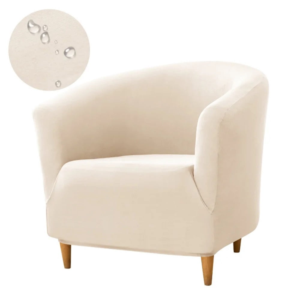 ATJIA Club Chair Slipcover Stretch Tub Chair Cover Waterproof Barrel ...