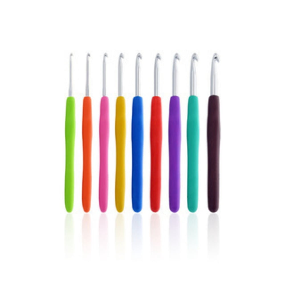 ATJIA Crochet Hooks Ergonomic Handle Crochet Hooks Set for Arthritic ...