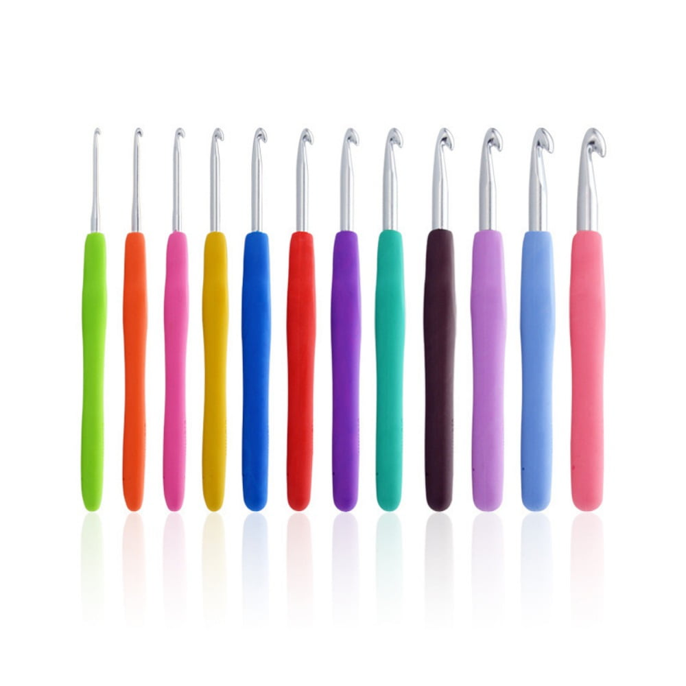 ATJIA Crochet Hooks Ergonomic Handle Crochet Hooks Set for Arthritic ...