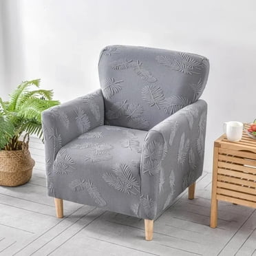 ATJIA Armchair Slipcover 1-Piece Jacquard Accent Chair Covers with Arms ...