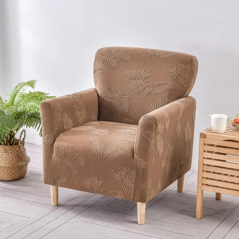 ATJIA Printed Stretch Chair Slipcovers with Arms Accent Chair Covers ...