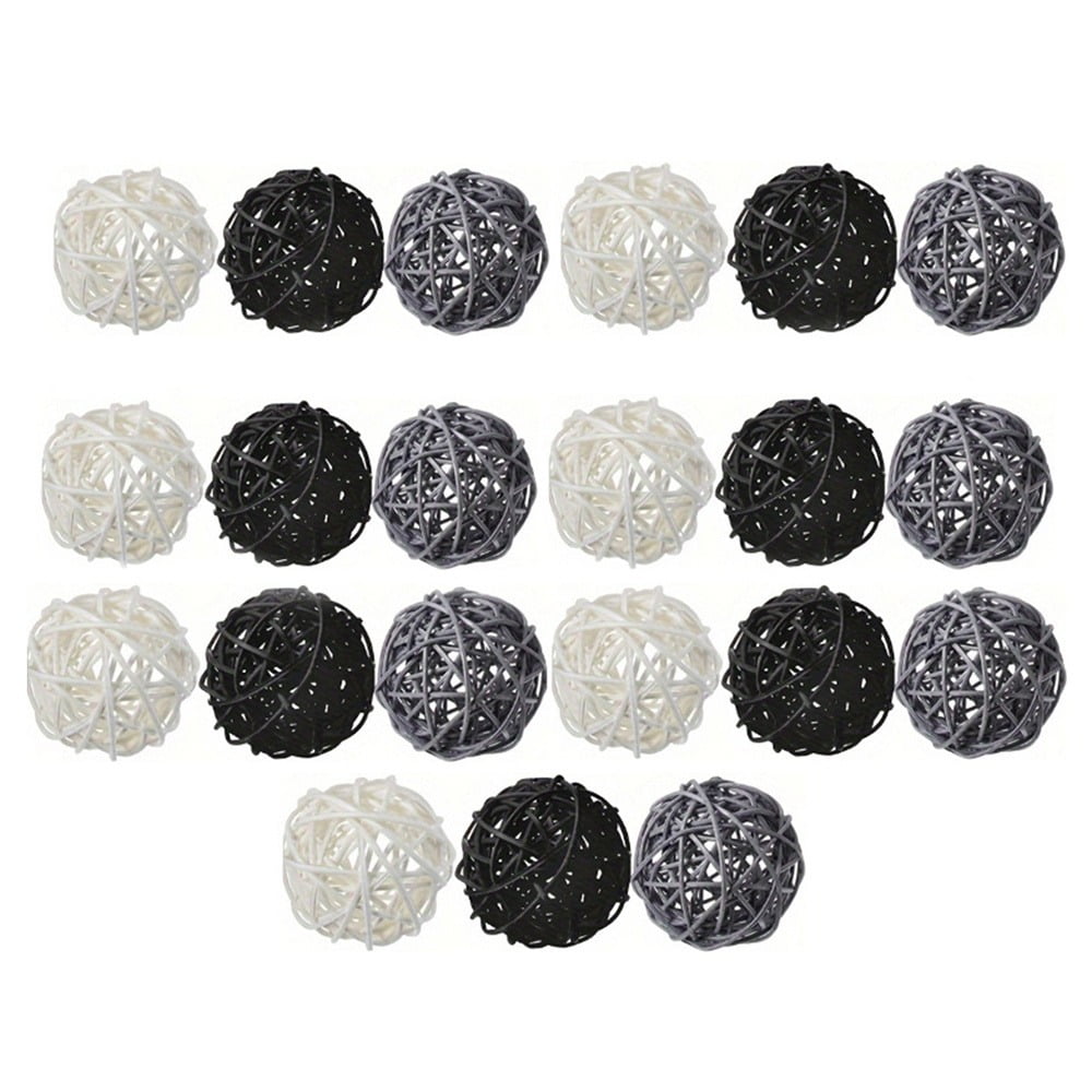 ATJIA Round Wicker Balls Wicker Rattan Balls Decorative Balls Wedding ...