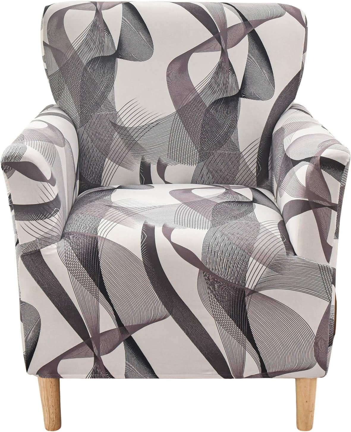 ATJIA Stretch Armchair Slipcover 1-Piece Accent Chair Covers with Arms ...