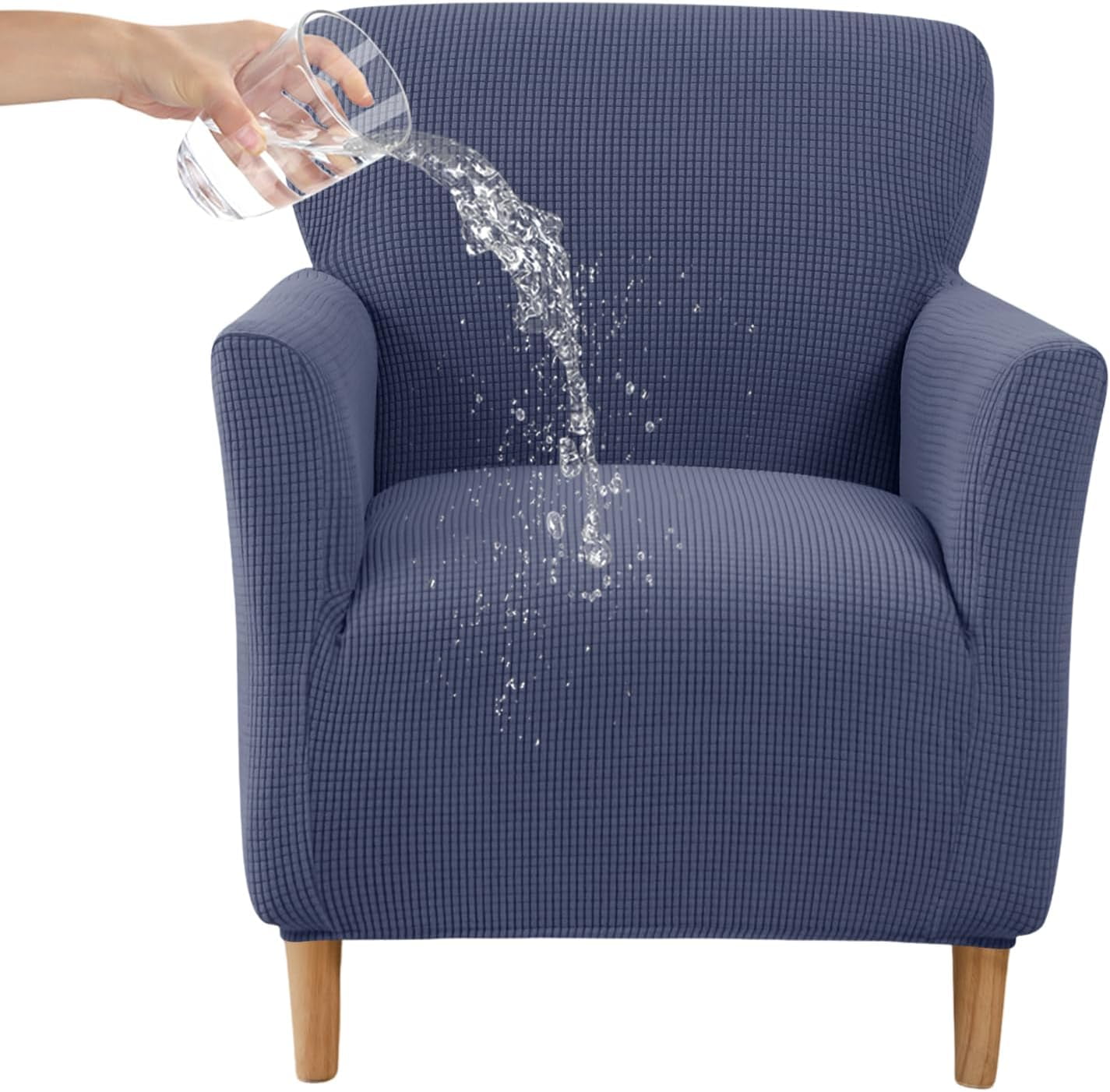 ATJIA Stretch Armchair Slipcover 1-Piece Accent Chair Covers with Arms ...
