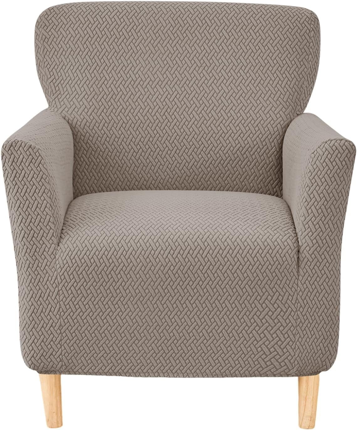 ATJIA Stretch Armchair Slipcover 1-Piece Accent Chair Covers with Arms ...