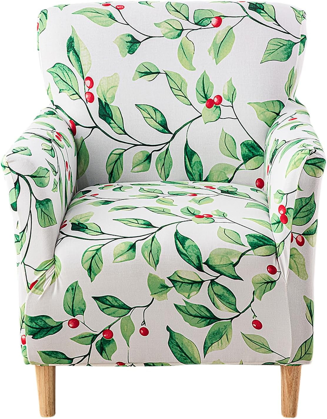 ATJIA Stretch Armchair Slipcover 1-Piece Accent Chair Covers with Arms ...