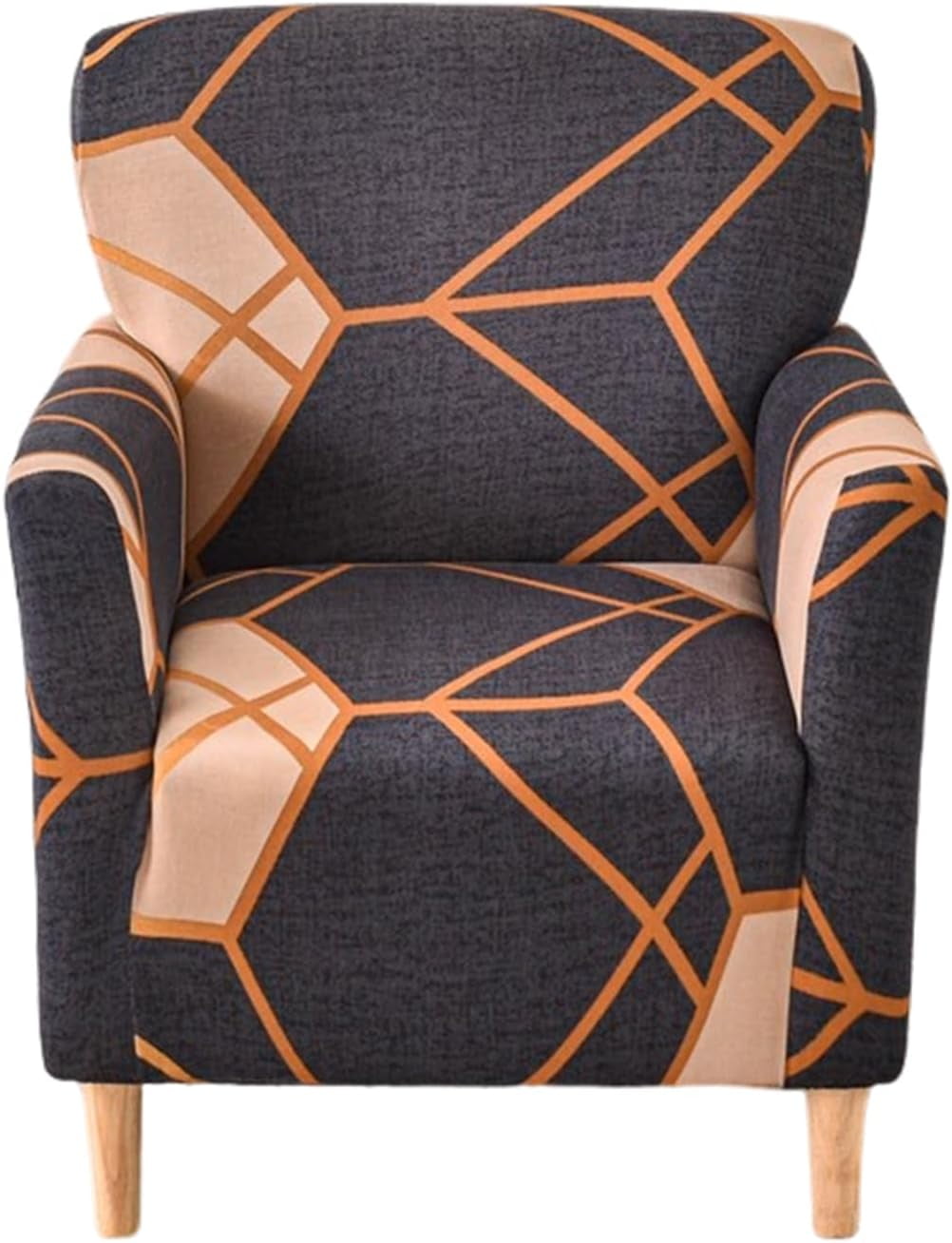 ATJIA Stretch Armchair Slipcover 1-Piece Accent Chair Covers with Arms ...