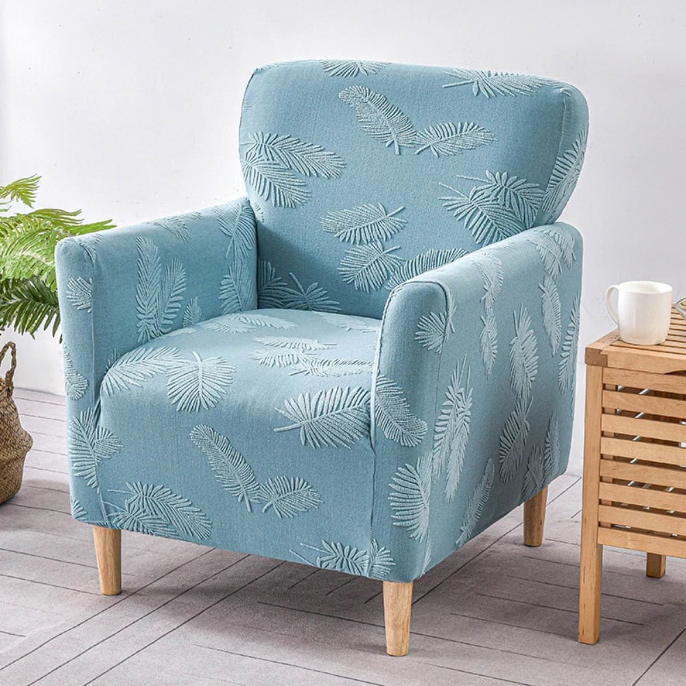 ATJIA Stretch Jacquard Armchair Slipcover 1-Piece Accent Chair Covers ...