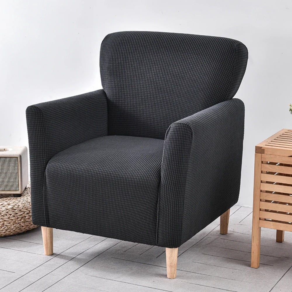 ATJIA Stretch Jacquard Armchair Slipcover 1-Piece Accent Chair Covers ...