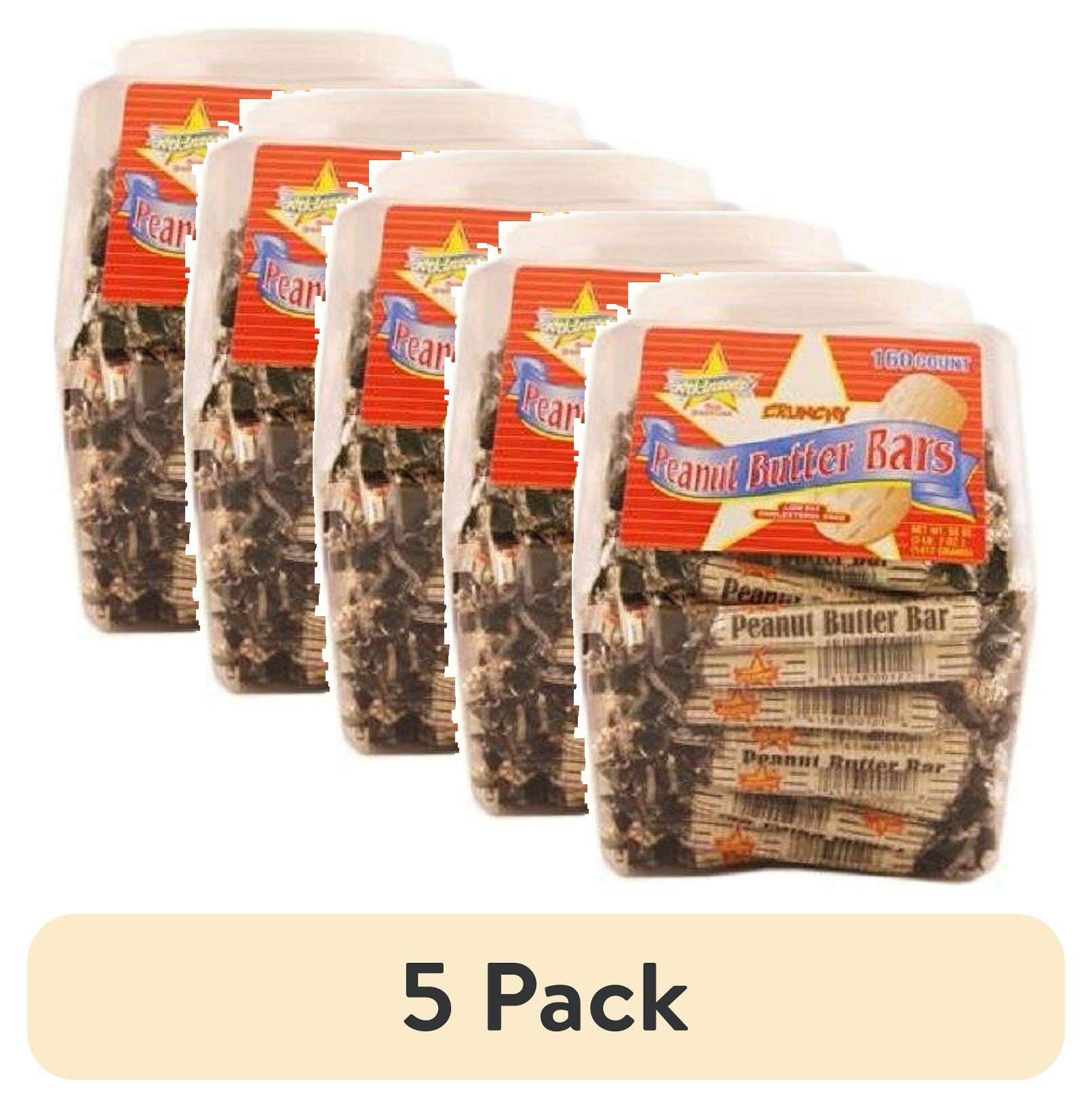 (5 pack) ATKINSONS CRUNCHY PEANUT BUTTER BARS - Jar 0.34 oz Each ( 160 ...