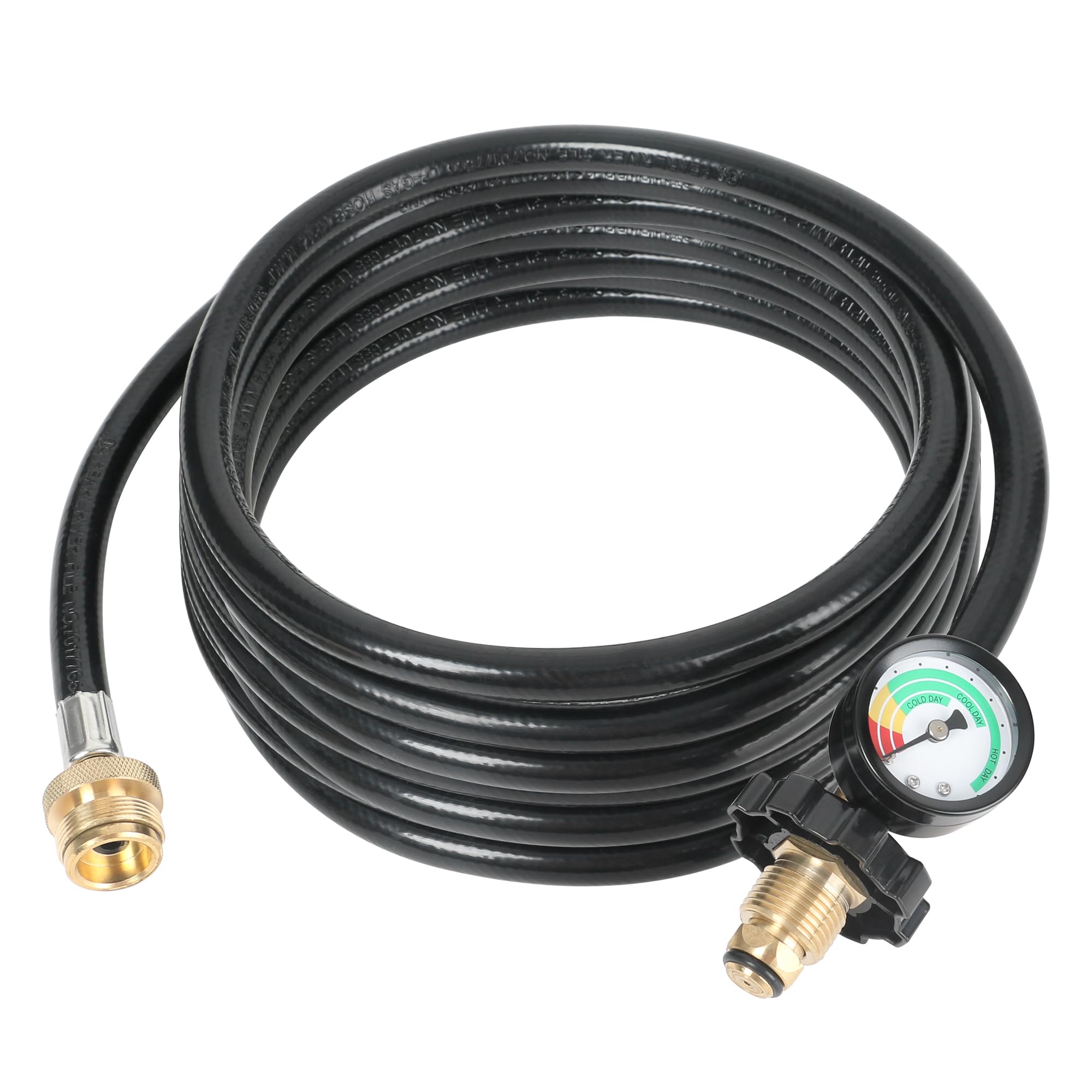 ATKKE 12FT Propane Hose Adapter 1lb to 20lb Gauge, Propane Tank Grill ...