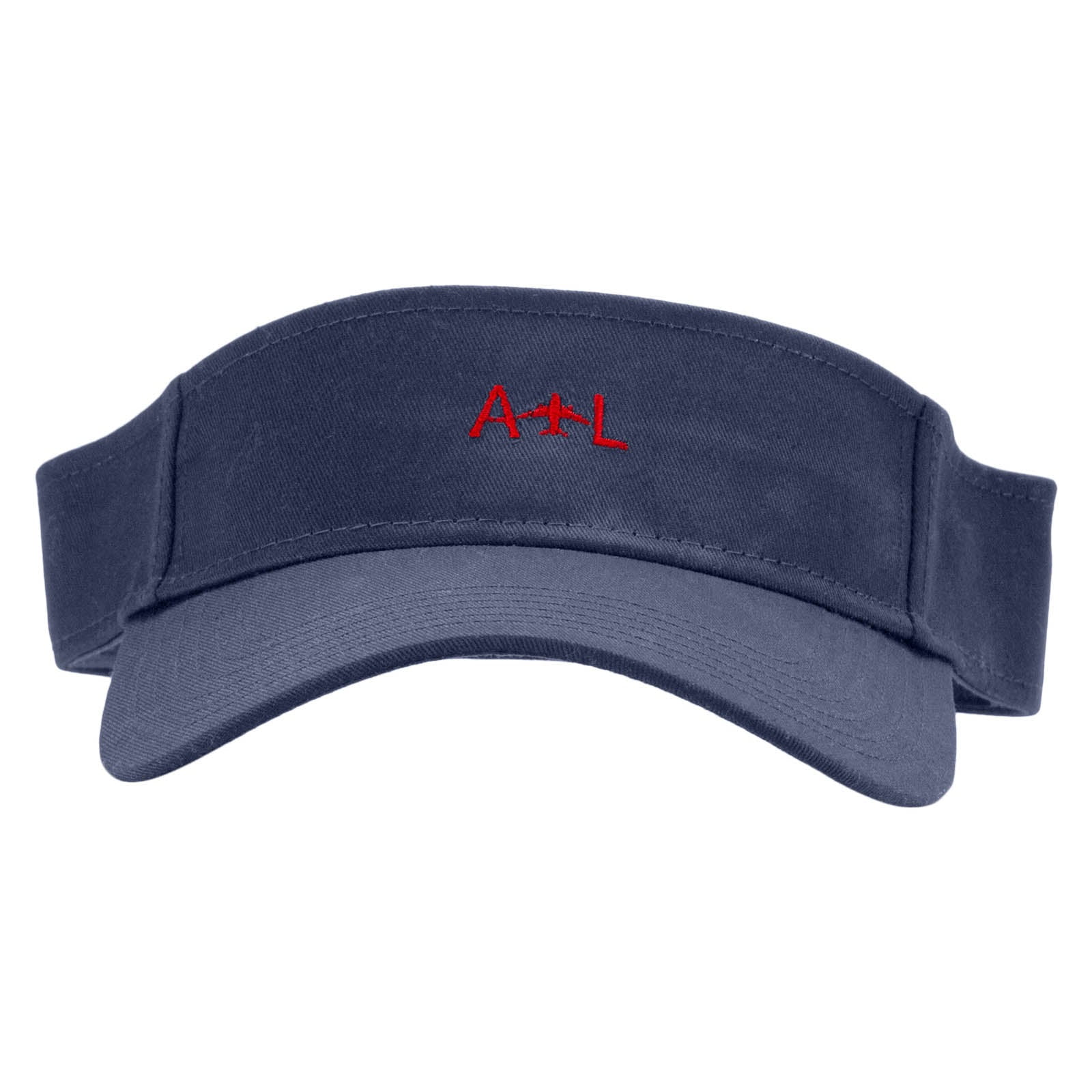 ATL Embroidered Cotton Twill Sun Visor - Navy OSFM - Walmart.com