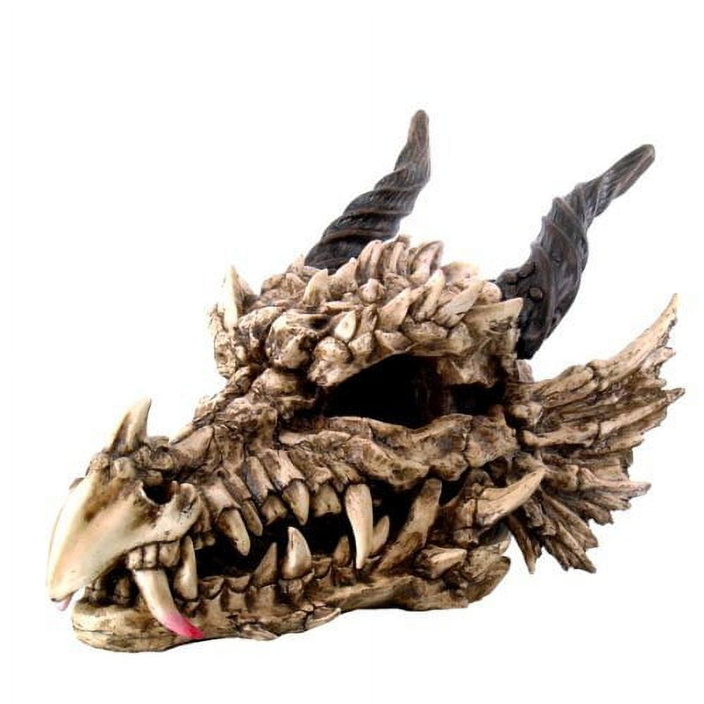 ATL Large Dragon Skull Resin and Hand Painted Statue - Walmart.com