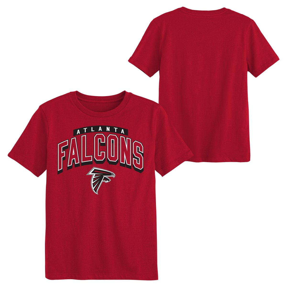 ATLANTA FALCONS Boys Primry Color Cotton Short Sleeve Tee Arch Over - Walmart.com