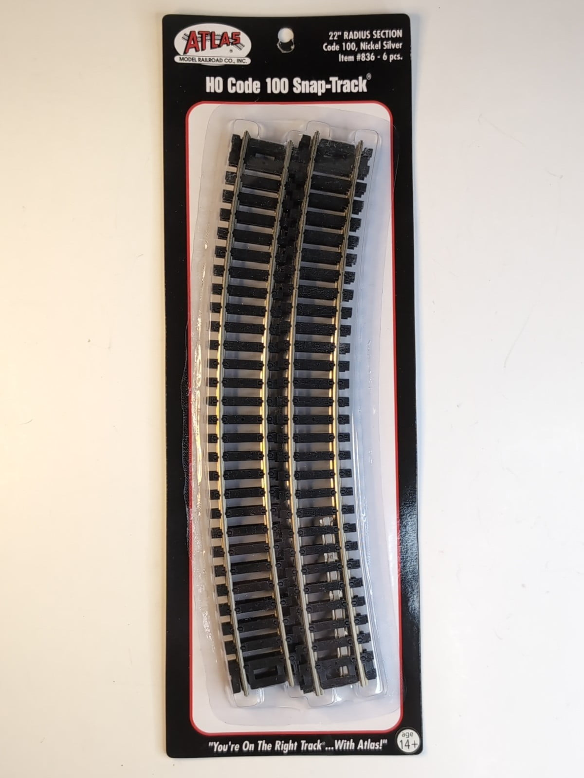 ATLAS HO SCALE 24" RADIUS CURVES TRACK CODE 100 ATL837 - Walmart.com
