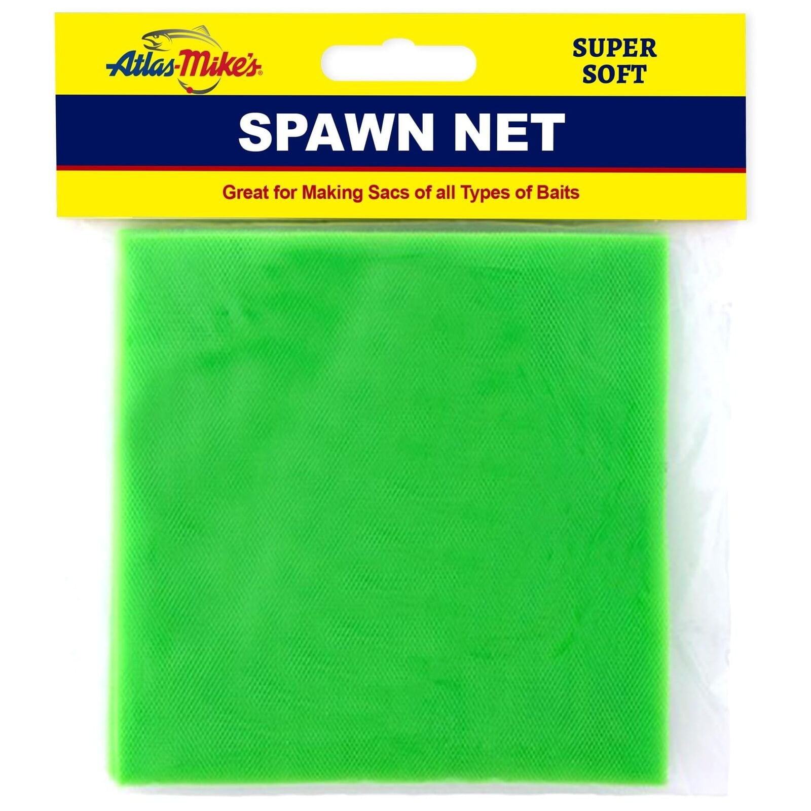 ATLAS SPAWN NET 3" X 3" Ideal for Bait Sacs Salmon Eggs, Liver, Soft ...