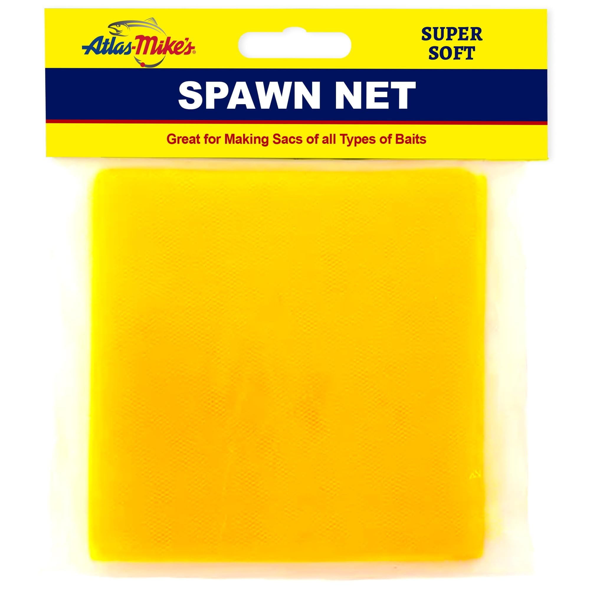 ATLAS Spawn NET 3" X 3" - Ideal for Bait Sacs Salmon Eggs, Liver, Soft ...