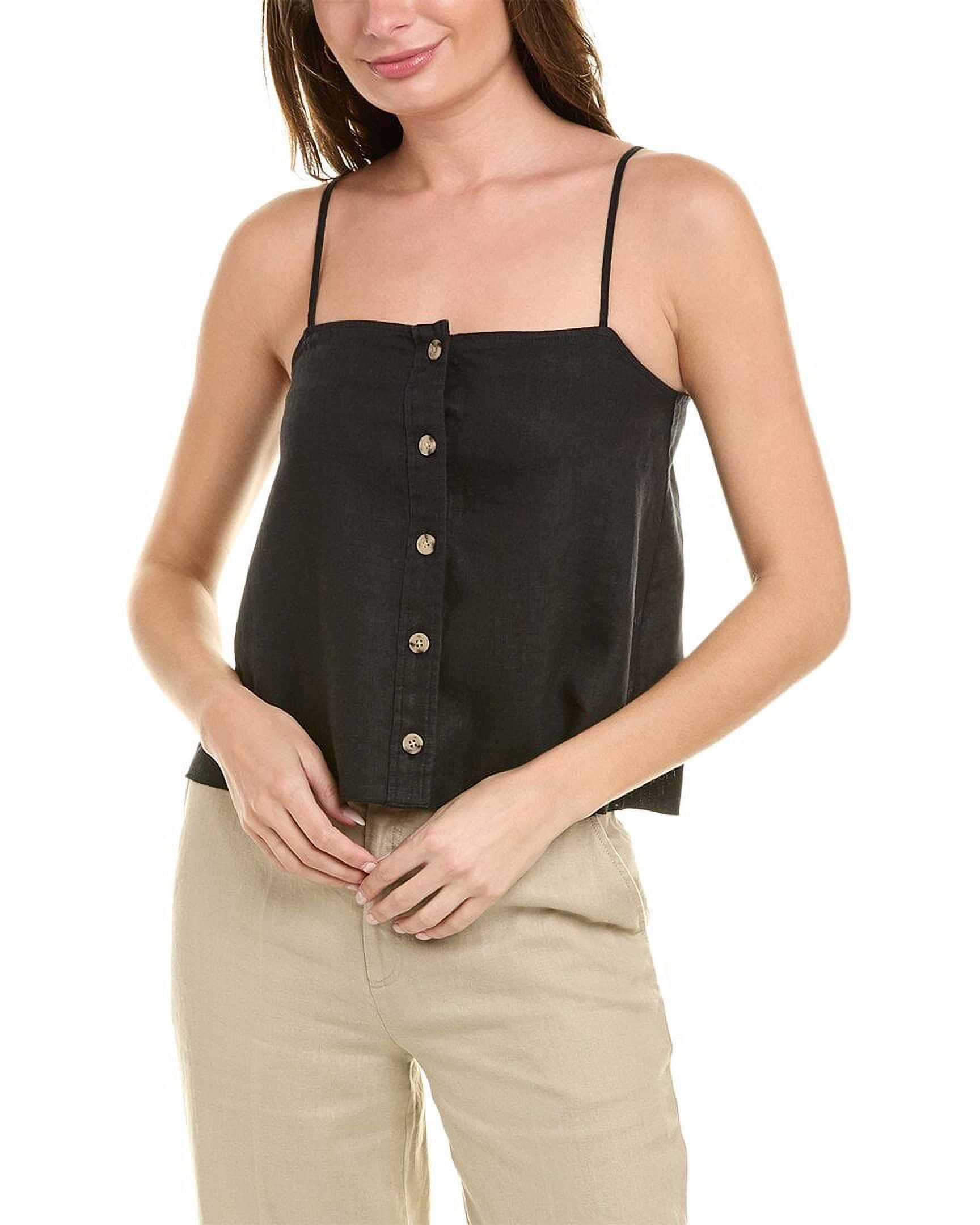 ATM Anthony Thomas Melillo womens Heavyweight Linen Tank, XL, Black ...