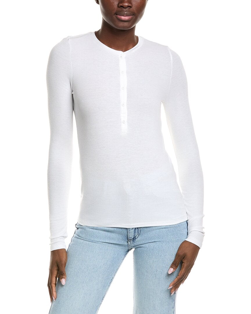 ATM Anthony Thomas Melillo womens Mixed Media Shirt, s, White - Walmart.com