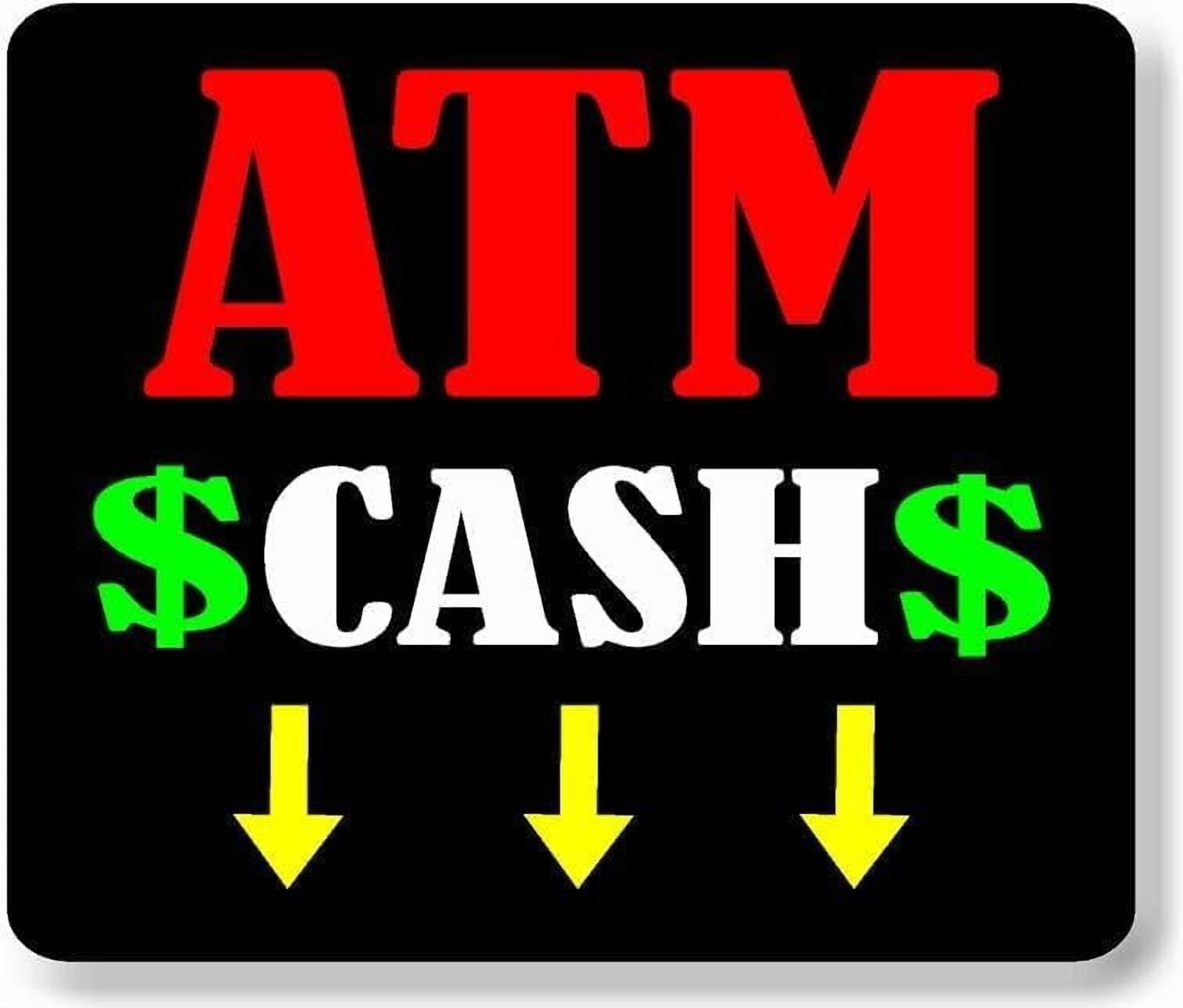 ATM CASH ARROWS NEON Aluminum Composite Sign, 20"x24" - Walmart.com