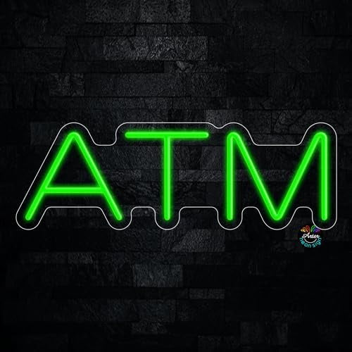 ATM LED Neon Sign 24"L x 8"H #32028 - Walmart.com