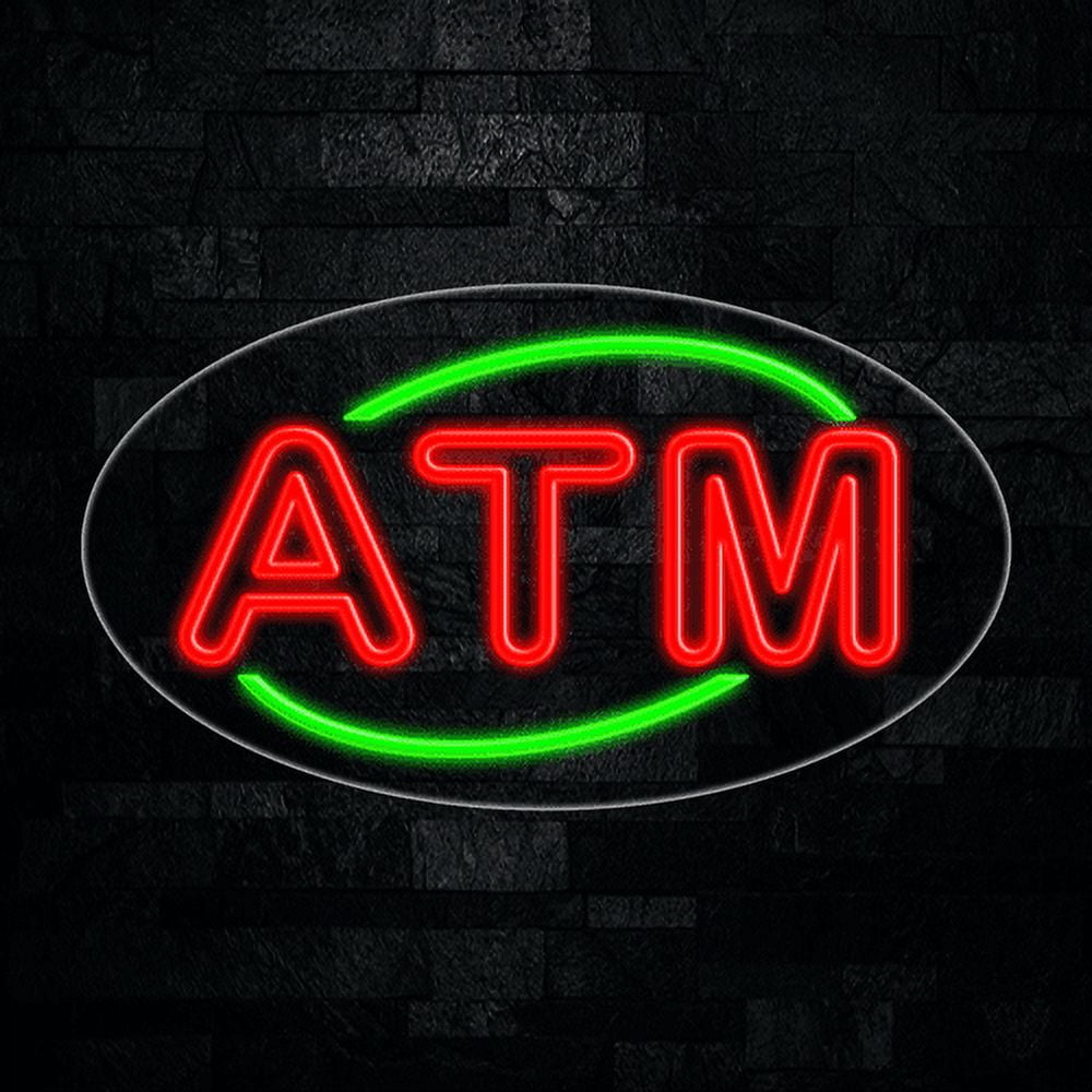 ATM LED Neon Sign 28"L x 16"H #34019 - Walmart.com