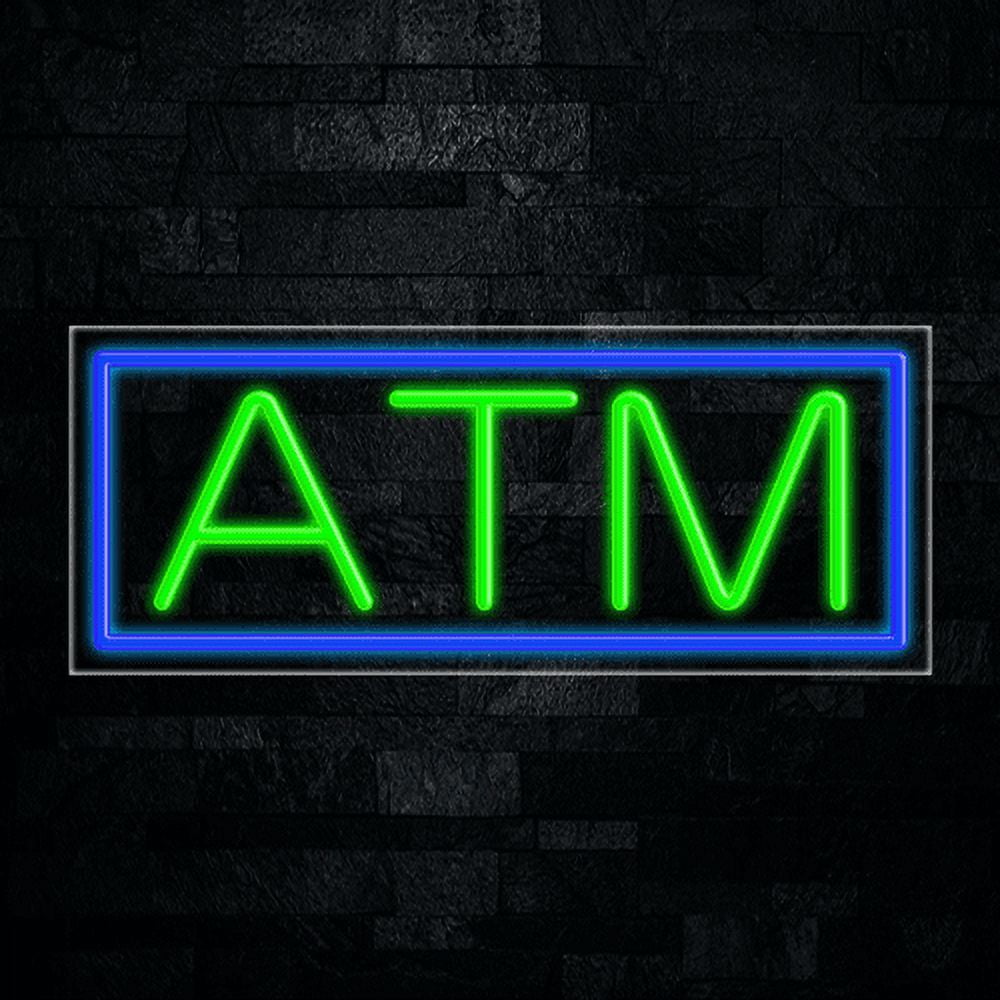 ATM-LED Neon Sign 30"L x 12"H #30010 - Walmart.com
